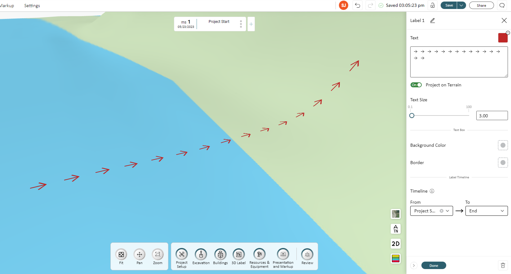 Creating Arrows on Topographic Maps – cmBuilder Support