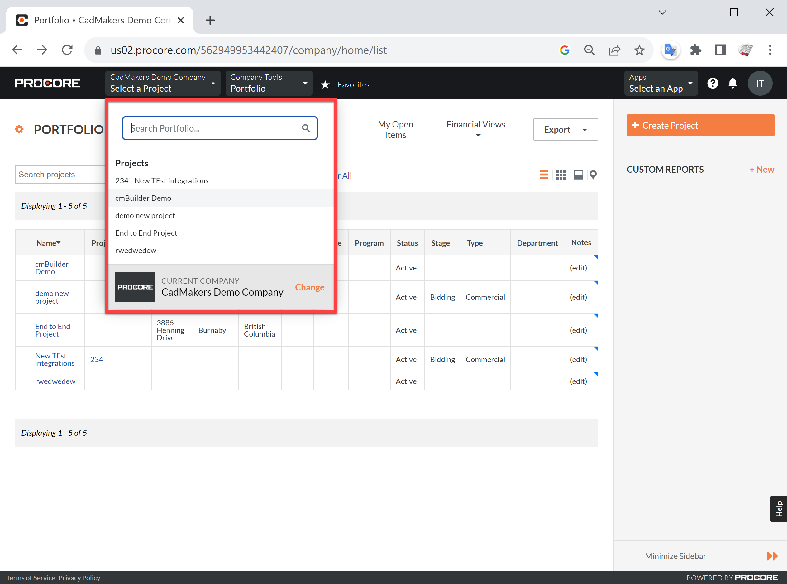 1.3 cmBuilder embedded experience in Procore – cmBuilder Support