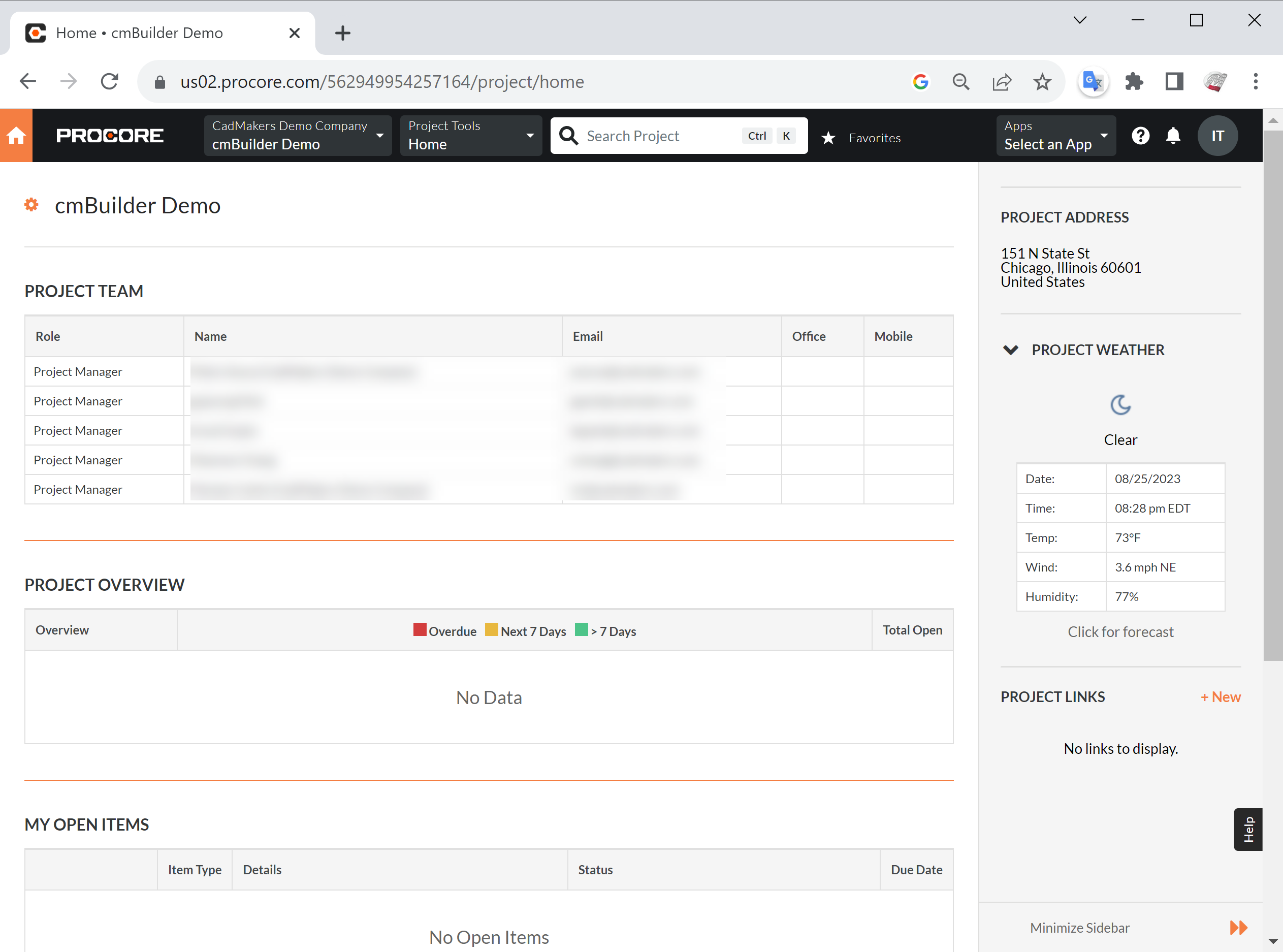 1.3 cmBuilder embedded experience in Procore – cmBuilder Support