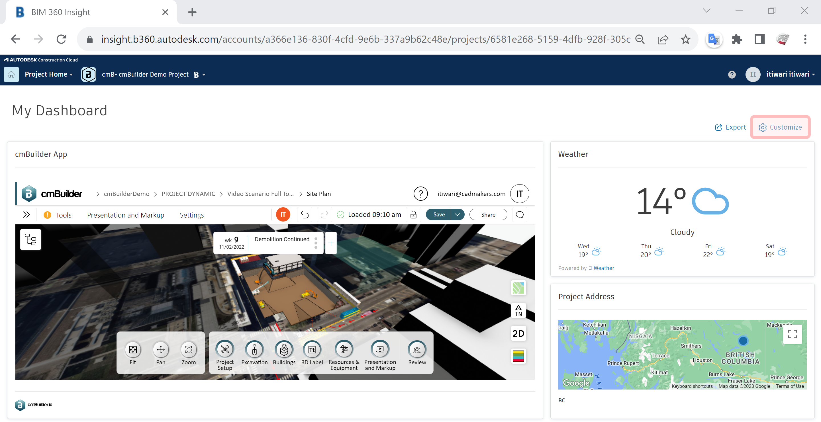 2.3 Add cmBuilder to your Autodesk Construction Cloud Dashboard – cmBuilder Support